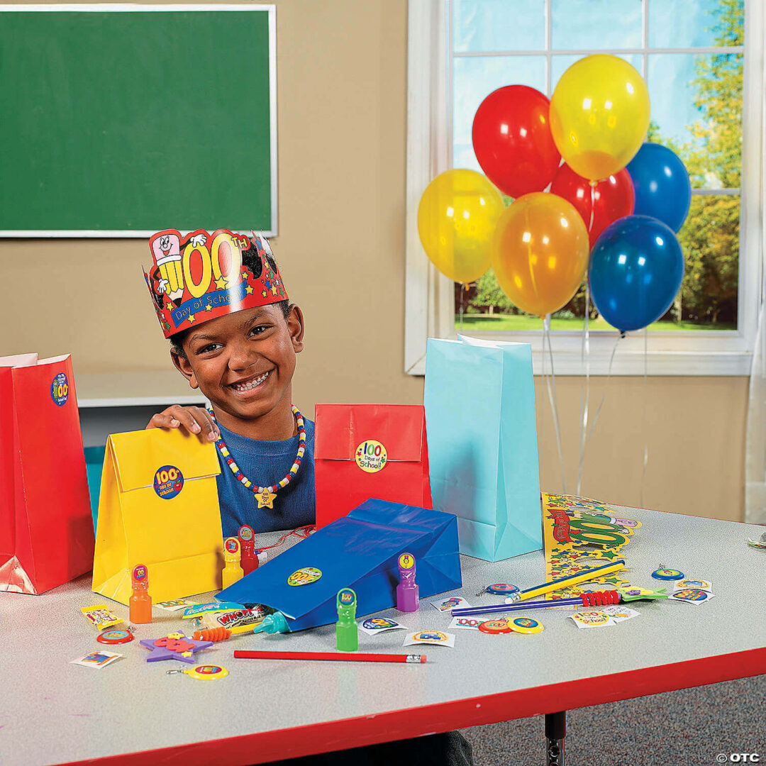Crowns: 100th Day of School - Set of 12 | NIMCO, Inc.